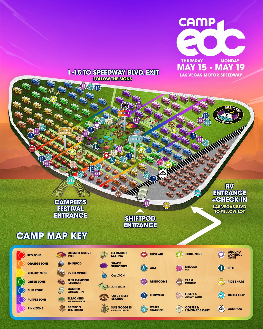 Launch Guide: Camp EDC 2025 - Moon Lvnding