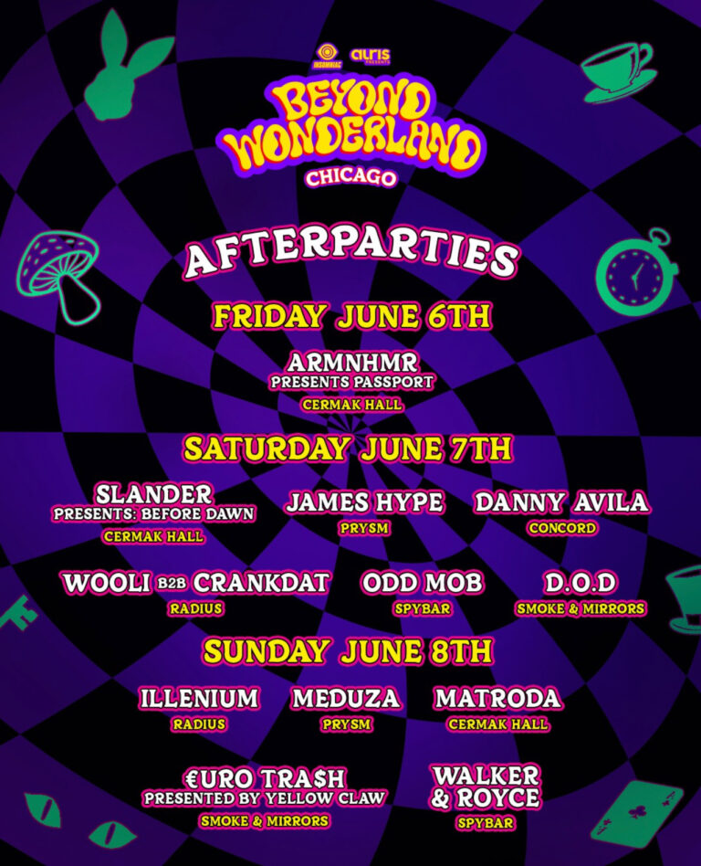 Beyond Wonderland Chicago Announces 12 Official Afterparties - Moon Lvnding